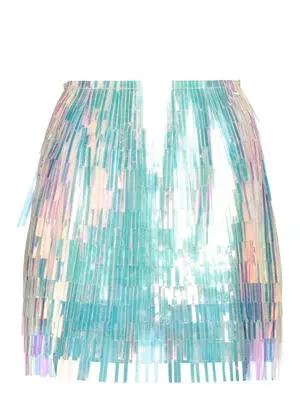 DOLCE & GABBANA Dolce & Gabbana Sequin Fringe Midi Skirt