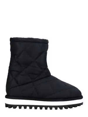 Dolce & Gabbana Quilted Padded Ankle Boots - Black