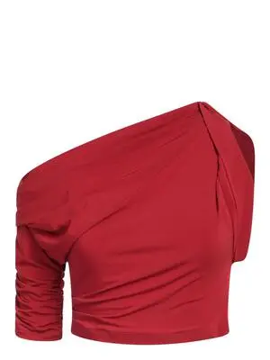 JACQUEMUS Jacquemus Asymmetrical One-Shoulder Top