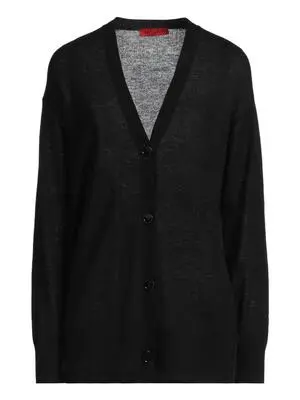 MAXCO. Max&co. V-neck Knit Cardigan - Black