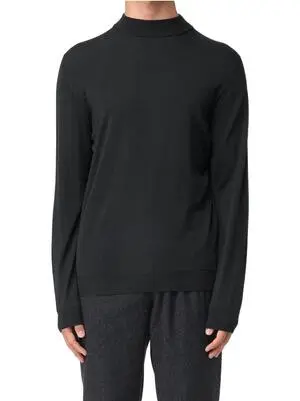 ZANONE Zanone Long-Sleeved Crew Neck Sweater Black
