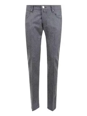 Jacob Cohen Pressed Crease Trousers - Gray