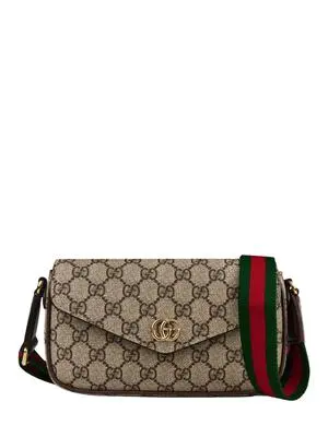 Gucci Ophidia Mini Bag In Gg Supreme Canvas - Brown