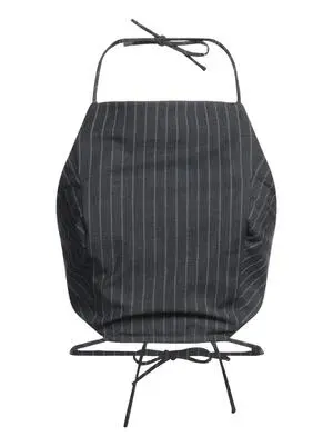GANNI Strappy Halter Top - Black