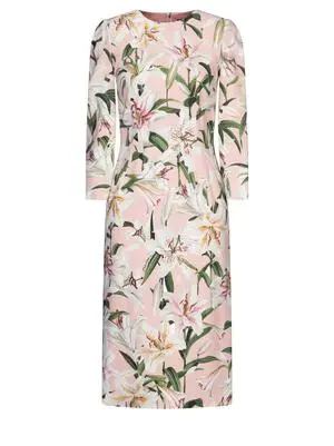 DOLCE & GABBANA Dolce & Gabbana Floral Print Midi Dress