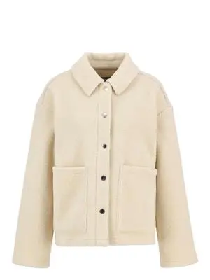 Barbour Long-sleeved Casual Jacket - White