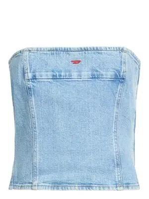 DIESEL® Denim Bandeau Top - Blue