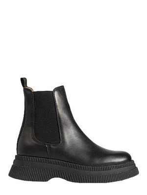 GANNI Ganni Genuine Leather Platform Boots