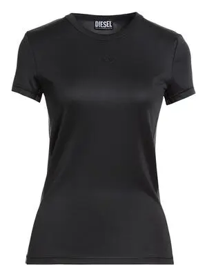 DIESEL® Two-tone Synthetic Jersey T-shirt - Black