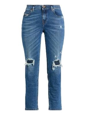 DIESEL® Mid-waisted Tapered Jeans - Blue