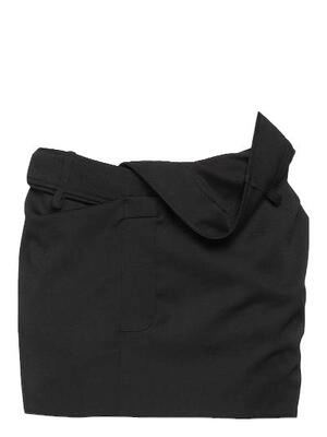 Jacquemus Asymmetrical Pencil Skirt - Black