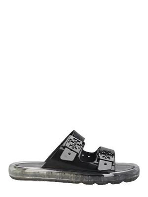 Tory Burch Logo Rubber Sandals - Black