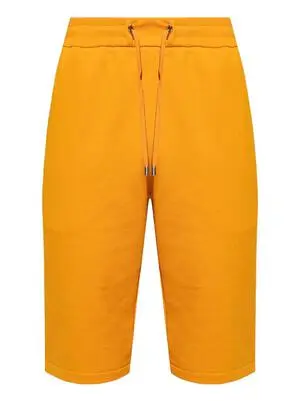 Balmain Flock Logo Bermuda Shorts - Orange