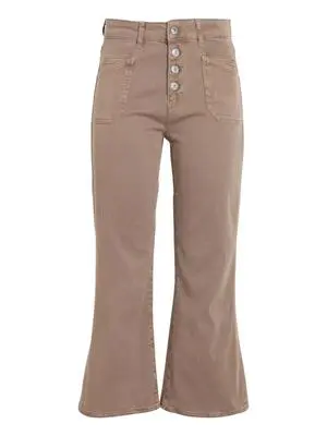 MAXCO. Belted Flare Jeans - Brown