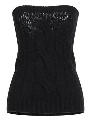 SPORTMAX Sportmax Strapless Cable Knit Tube Top