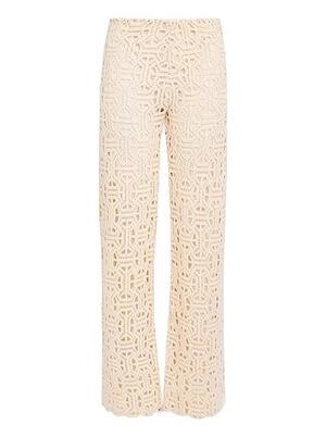 MAXCO. Max&co. Lace Straight-leg Trousers - Nude