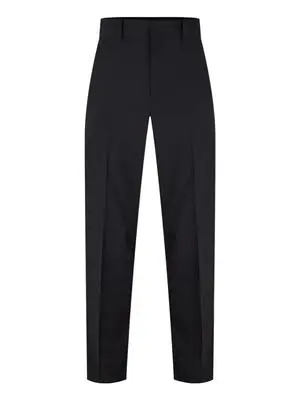Prada Wool Slim Fit Trousers - Black