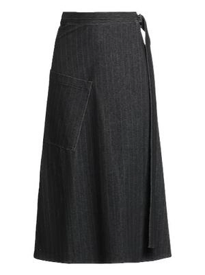 MAXCO. Max&co. Midi Wrap Skirt - Black