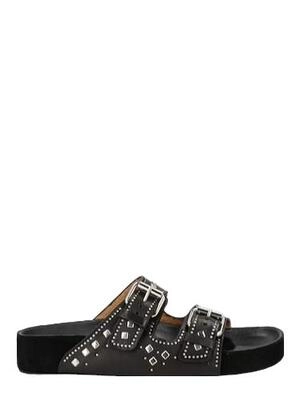 Isabel Marant Étoile Decorative Embellished Leather Sandals - Black