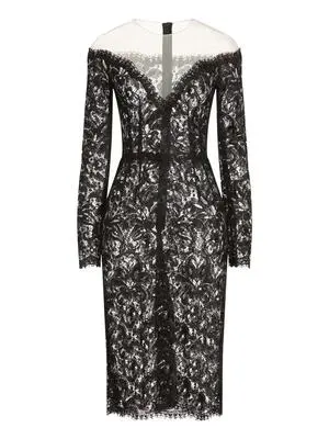 Dolce & Gabbana Lace And Tulle Dress - Black