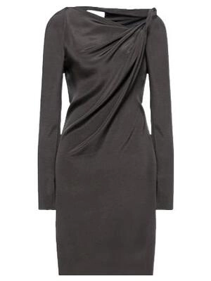 Sportmax Midi Dress With Draped Neckline - Black