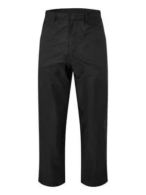 Prada Recycled Nylon Tapered Trousers - Black