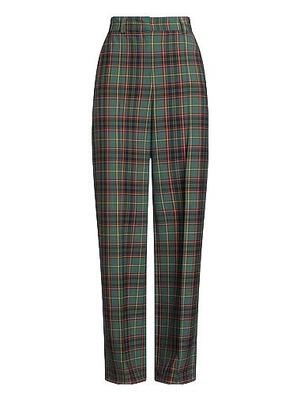 MAXCO. Plaid Wide-leg Pants