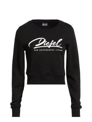 DIESEL® Plain Colour Long Sleeve Sweatshirt - Black