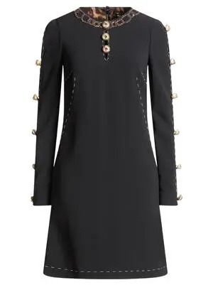 DOLCE & GABBANA Dolce & Gabbana Embellished Crewneck Long Sleeve Dress