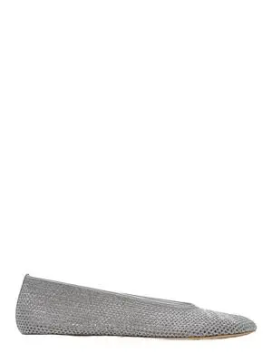 Burberry Burberry Mesh Ballerina Flats Silver