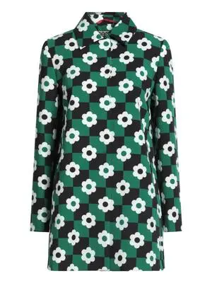 MAXCO. Max&co. Floral Printed Long Trench Coat - Green