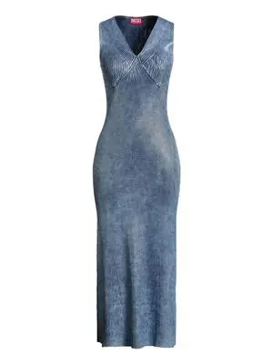 DIESEL® Sleeveless V-neck Maxi Dress - Blue