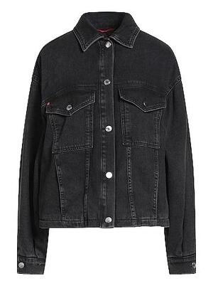 MAXCO. Max&co. Denim Trucker Jacket - Black