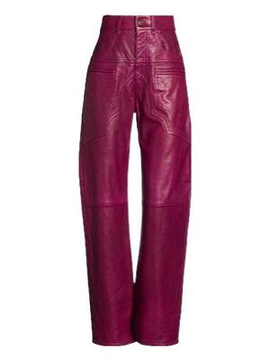 ISABEL MARANT ÉTOILE Isabel Marant Straight-Leg Leather Trousers