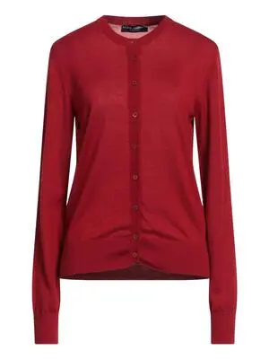 Dolce & Gabbana Dolce & Gabbana Lightweight Crewneck Cardigan Red