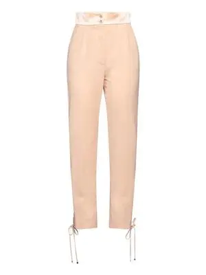 Dolce & Gabbana Slim Cuffed Pants With Side Stripe Detail - Nude