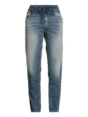 DIESEL® Tapered Denim-jersey Trousers - Blue