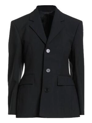 Balenciaga Single-breasted Wool Blazer - Black