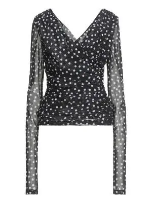 Dolce & Gabbana Polka Dot Long-sleeve Top - Black