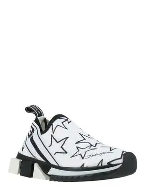 Dolce & Gabbana Two-tone Knit Sock Sneakers - White
