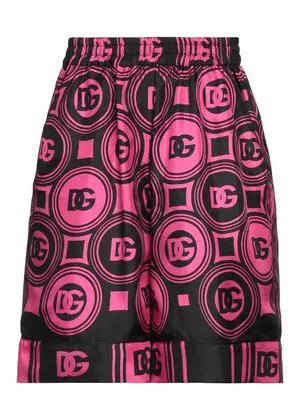 Dolce & Gabbana Printed Satin Shorts - Black