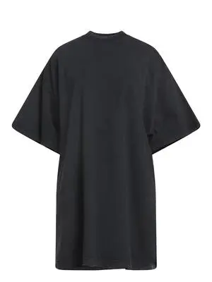 Balenciaga Oversized Solid Color T-shirt - Black