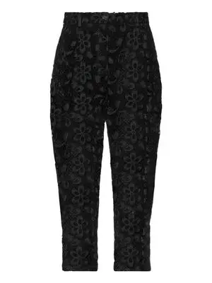 Dolce & Gabbana Tapered Lace Trousers - Black