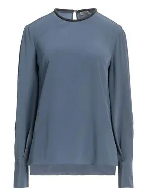 Brunello Cucinelli Long Sleeve Top - Blue