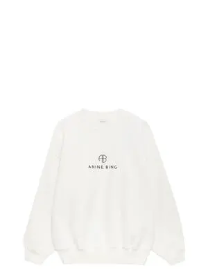 ANINE BING Anine Bing Long Sleeve Crewneck Sweatshirt With Logo