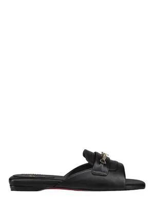 CHRISTIAN LOUBOUTIN Christian Louboutin Miss MJ Slip-On Mules With Chain Detail