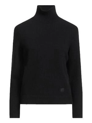 Balenciaga Lightweight Knitted Top With Mock Neck - Black