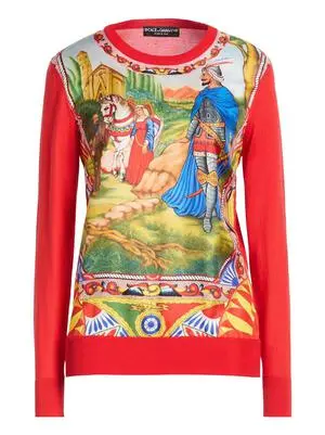 Dolce & Gabbana Lightweight Knit Jumper - Red