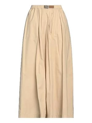Brunello Cucinelli Flared Poplin Skirt - Nude