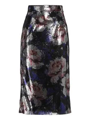 Dolce & Gabbana Sequins Flared Skirt - Black